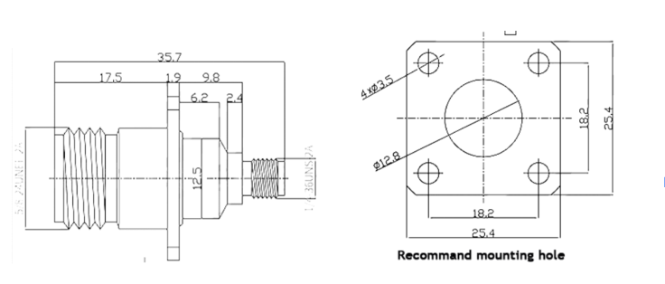 type n adapter, n type female adapter, n type to bnc adapter, bnc adapter